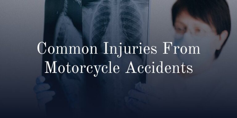 What Are the Most Common Motorcycle Accident Injuries?